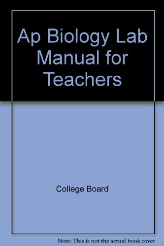 Amazon - Ap Biology Lab Manual for Teachers: College Board ...
