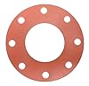 U-Turn - 3-1/2 inch Red Rubber Flange Gasket 1/16 Thick, Full Face ...