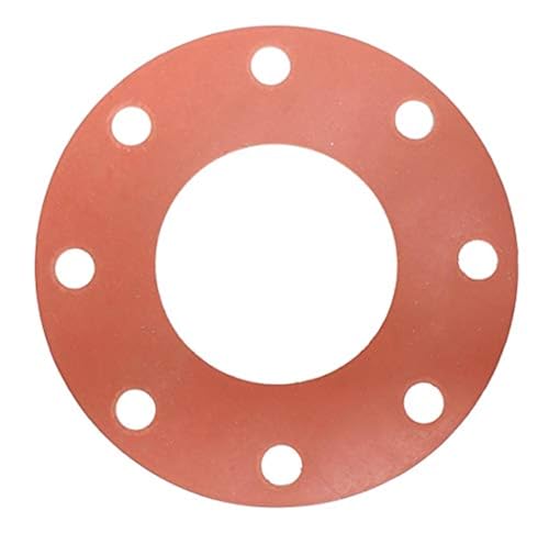 U-Turn - 3-1/2 inch Red Rubber Flange Gasket 1/16 Thick, Full Face ...