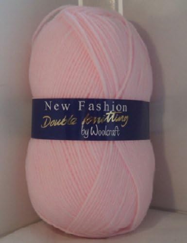 5 x 100g Woolcraft Dk Double Knitting Wool, Yarn (5 x 100g Baby Pink ...