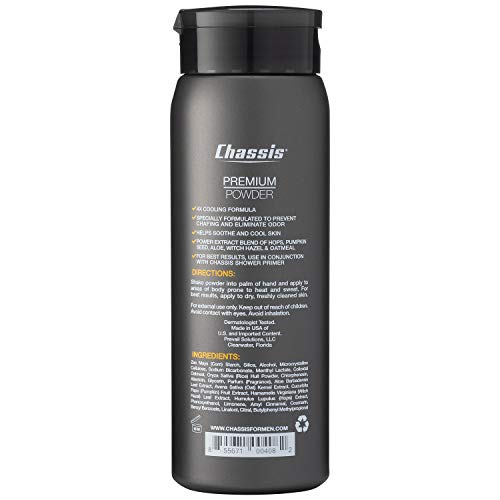Chassis premium ice body powder for men - with extra cooling
