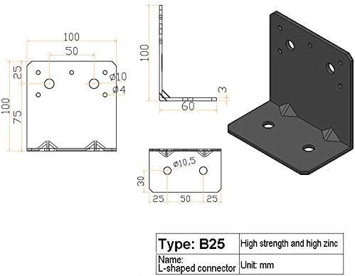 L-Shaped Connectors,Corner Braces Brackets Plates, Angle Connectors ...