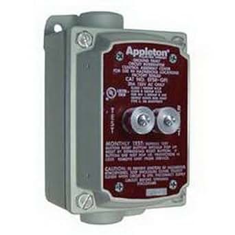 Appleton EFSC175-GFI GFI Cover and Box, Feed-Thru, Malleable Iron, 125V ...