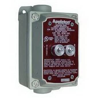 Appleton EFSC175A-GFI GFI Cover and Box, Feed-Thru, CF Aluminum, 125V ...