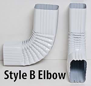 2x3 and 3x4 - Downspout Gutter Elbows - Choose from 30 degree, 45 ...