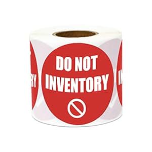 Amazon.com : 300 Labels - Do Not Inventory Stickers for Quality Control ...