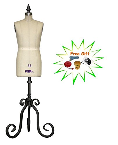 Buy PGM Miniature Half-Scale Men Dress Form - size 40 PGM Fashion ...