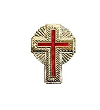 Amazon.com: Knights Templar Past Commander Gold Metal Collar Passion ...