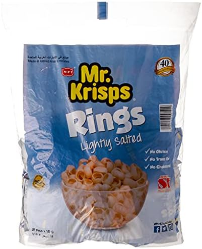 Mr.Krisps Rings Lightly Salted Flavour 25 X 15 G price in UAE | Amazon ...