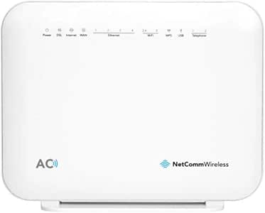 NetComm NF18ACV AC1600 Wi-Fi xDSL Modem Router with Voice, White ...