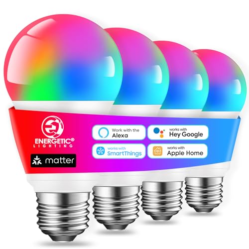 Energetic Matter LED Smart Light Bulb Color Changing, RGB & 2700K-6500K ...