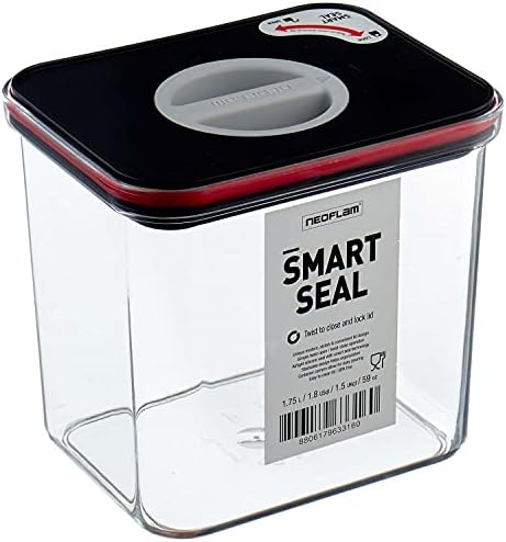 Neoflam smart seal food container with tight cover, 1.75 liter - clear ...