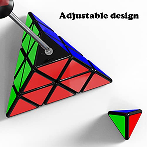 TANCH YJ Pyramid Speed Cube 3X3 Triangle Magic Cube Puzzle Toy Black ...