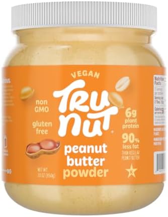 Tru-Nut Peanut Butter Powder - Made with Natural Ingredients - Vegan ...