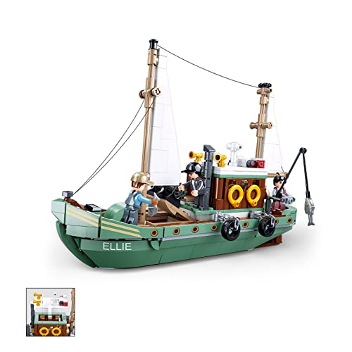 Sluban Building Blocks Toy Fishing Boat Educational Learning ...