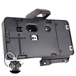 Amazon.com: G008JP Black Rear License Plate Holder Frames Bracket with ...