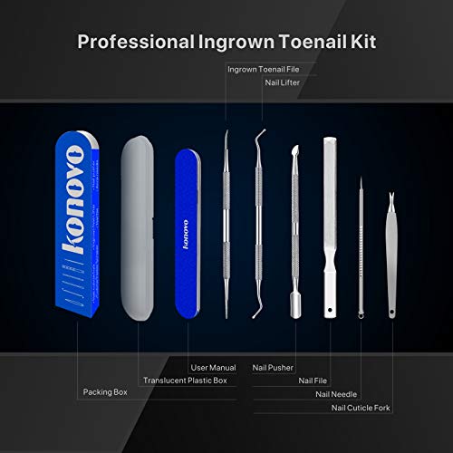 Ingrown Toenail Tool Kit 6PCS, Ingrown Toenail File and Lifter Double ...