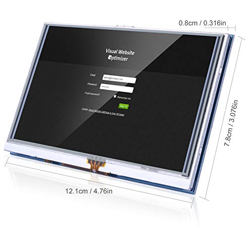 Kuman 5 Inch Resistive Touch Screen 800x480 HDMI TFT LCD Display Module With Touch Panel USB ...