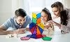 PicassoTiles 16 Piece Magnetic Building Block Set Geometry Shape Magnet Tiles Construction Toy ...