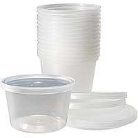 Amazon.com: Delitainer 16 oz. Deli Food Containers w/ Lids - Pack of 36 ...