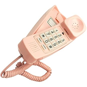 Amazon.com : Crosley CR59-PI Princess Phone with Push Button Technology ...