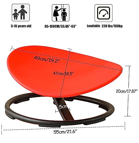 MJKCBD Kids Sensory Spinning Chair, Sit and Spin Toy, Autistic Childs ...