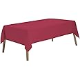 Amazon.com: Burgundy Plastic Tablecloths 2 Pack Maroon Disposable Table ...