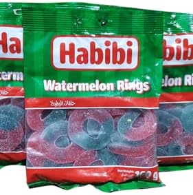 Habibi Watermelon Flavoured Rings Gummi Candy 160 g price in UAE ...