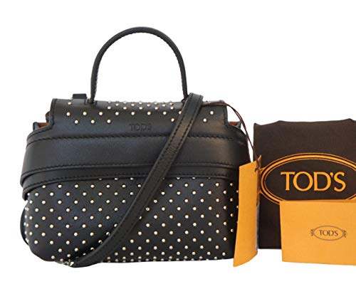 Tod's bags. Tod's Women's Xbwanxa0300riab999 Black Leather Handbag.