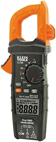 Klein Tools CL700 Digital Clamp Meter with Auto-Ranging True RMS, Low ...