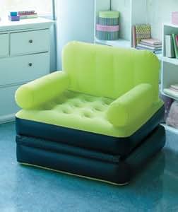 Amazon.com: Heavy Duty Inflatable Chair Flips to Bed - Holds up to 500 ...