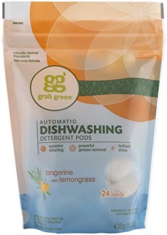 Grab Green Automatic Dishwashing Detergent Pods, Tangerine with ...