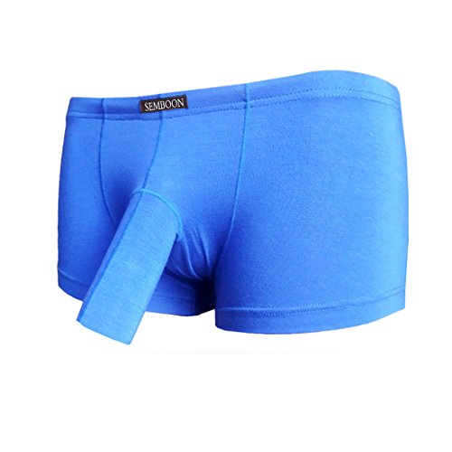Semboon Men's Long Bulge Open Penis Sheath Boxer Briefs - Want It All