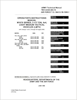 Army TM 9-2320-365-10 Operator's Instructions Manual M1078 Series, 2-1/ ...