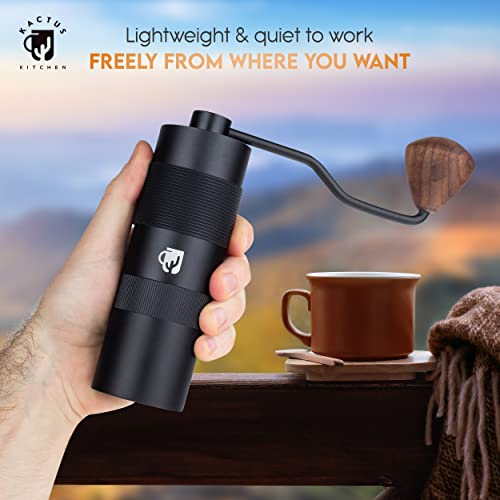 Manual Coffee Grinder - Portable Hand Coffee Grinder with Adjustable ...