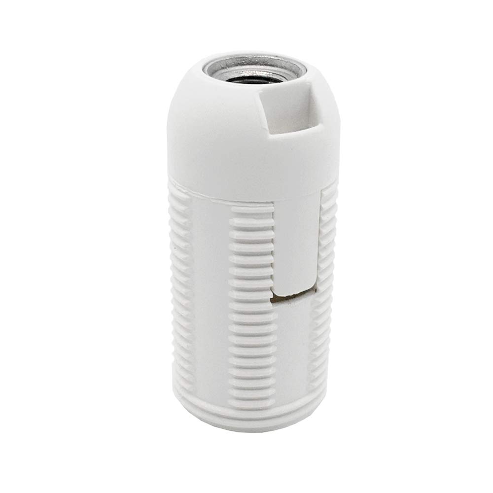 E14 Socket White Thermoplastic 2-Piece Threaded Cover and Snap Cap M10 ...
