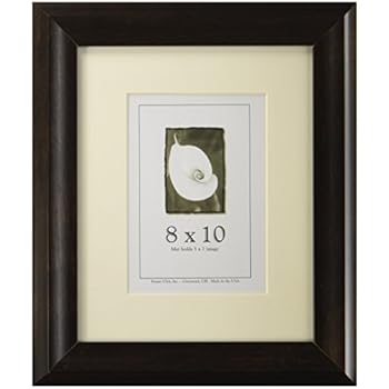 Amazon.com - 8x10 Bevel Edge Wood Picture Frame, (Espresso) - Single Frames
