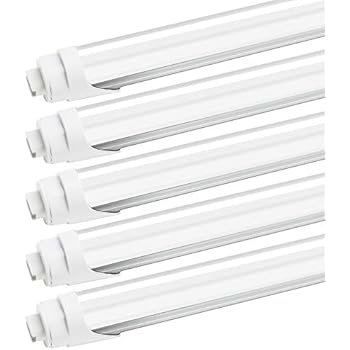 8ft LED Bulbs, 10-Pack 40W (R17d) Base for CW/HO/F96T12 LED Replacement ...