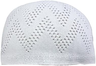 سعر Craftsman White Eid Koofi Kufi Cap Mens Muslim Designer Stretchable ...