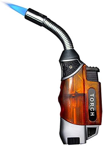 Yeuligo Torch Lighters, Butane Lighter with 360° Flexible Neck and Visible Window, Windproof ...