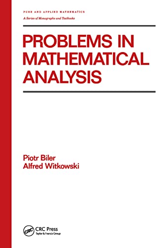 Amazon - Problems in Mathematical Analysis (Chapman & Hall/CRC Pure and ...
