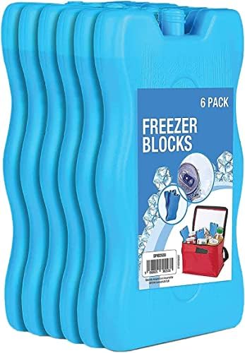 Ice Freezer Blocks for Cool Bags Box Large Slim Reusable Block Coolers ...