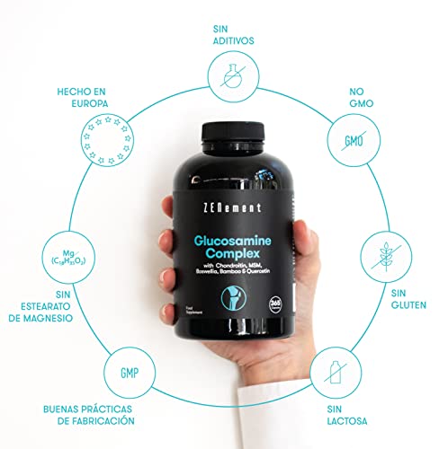Zenement | Glucosamina Complex, con Condroitina, MSM, Boswellia y ...