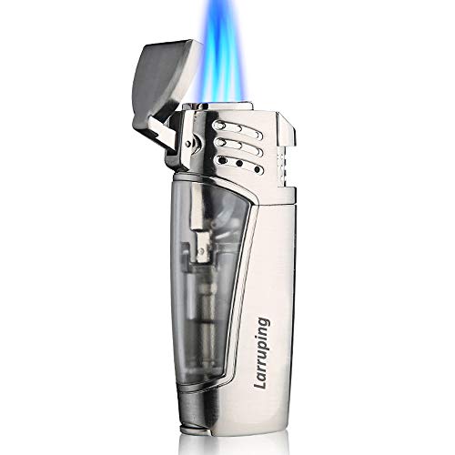 Larruping Cigar Lighter Jet Torch Lighter Triple Jet Flame Gas Butane ...