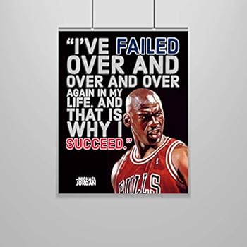 Amazon.com: Michael Jordan Quote - Failure is key to success ...