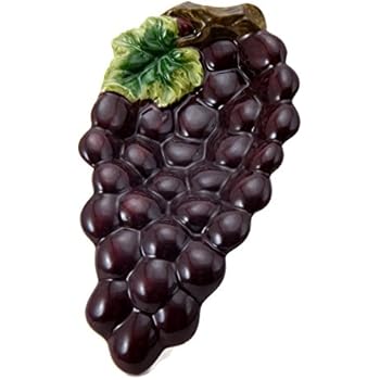 Amazon.com: KK Ceramic Glazed 3D Purple Grapes Spoon Rest: Spoon Rests ...
