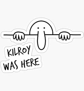 Amazon.com: Vintage Kilroy was Here Graffiti - Sticker Graphic - Auto ...