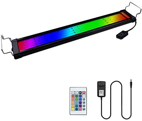 Lustaled Dimmable RGB LED Aquarium Hood Light 8W Color Changing LED ...