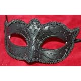 Mens Midnight Black Venetian Masquerade Carnival Ball Party Eye Mask ...