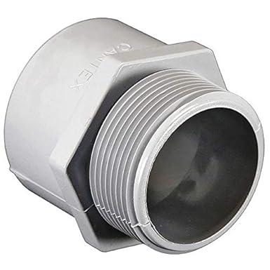 Male Adapter, 1-1/2 in Conduit, PVC: Amazon.com: Industrial & Scientific